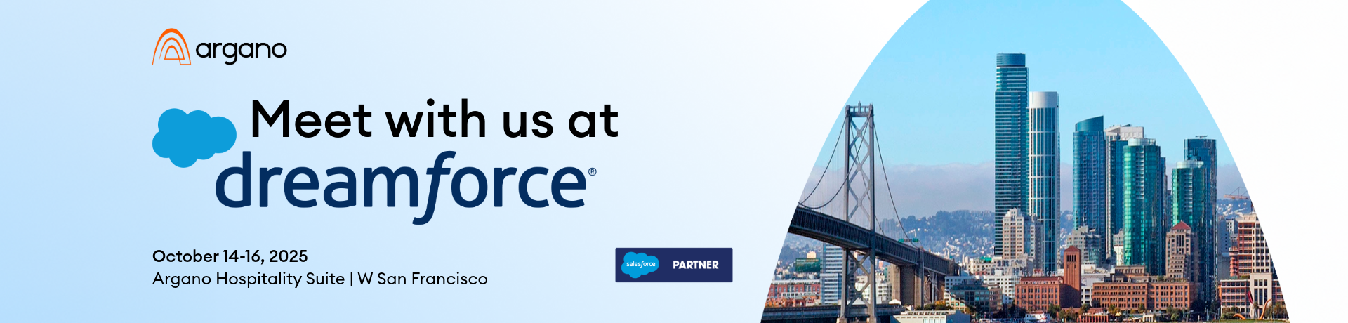 Book a Meeting with Argano at Dreamforce 2025